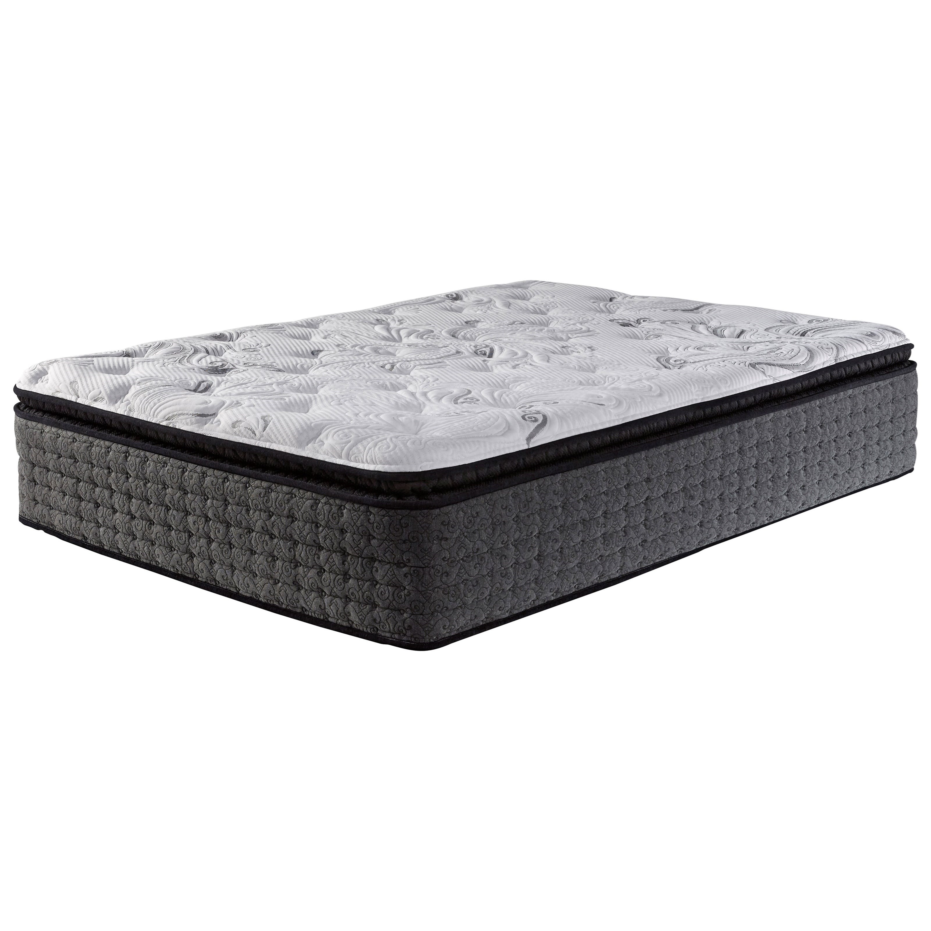 Sierra Sleep M612 Bonita Springs Plush M61231 M8X132 Queen 15 1 2 Plush Pocketed Coil Mattress and Adjustable Head Base Lindy s Furniture Company Mattress and Box Spring Sets